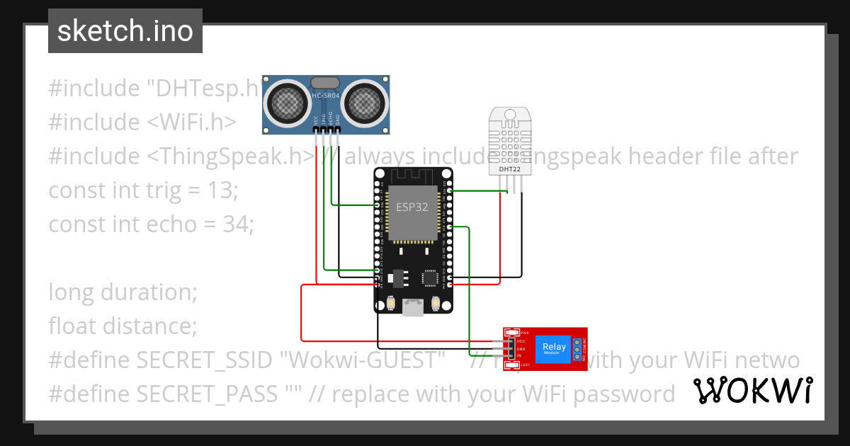GREEN HOUSE ROLL . NO: 39 TO 45 - Wokwi ESP32, STM32, Arduino Simulator