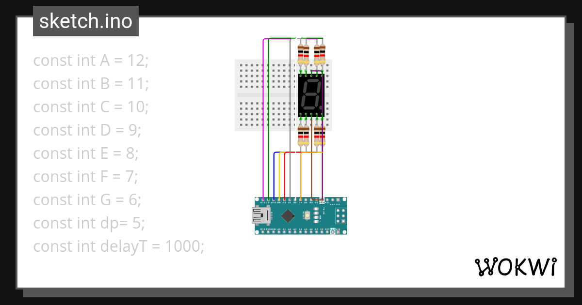 Led Counter Wokwi Esp32 Stm32 Arduino Simulator 