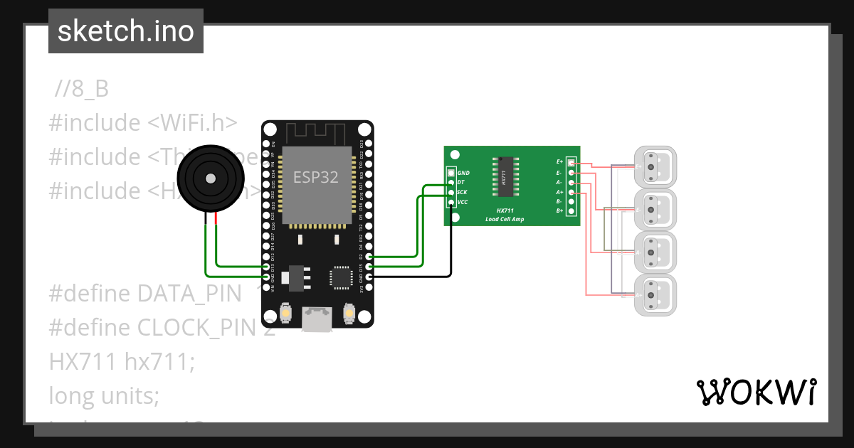 heavy weight monitoring - Wokwi ESP32, STM32, Arduino Simulator
