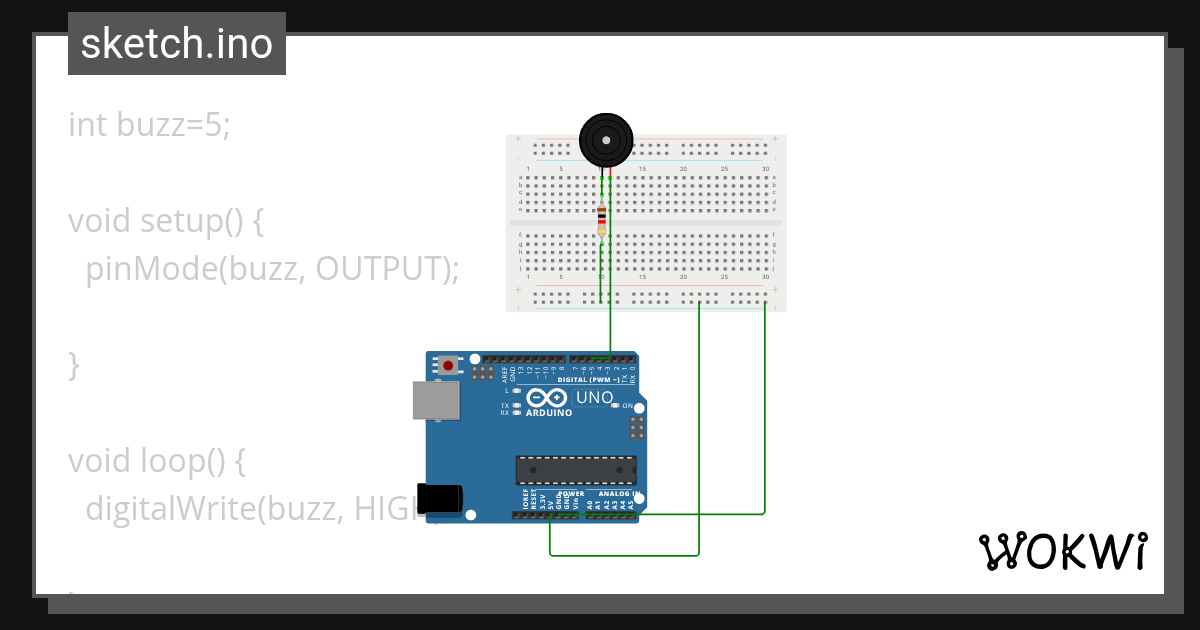 buzzer - Wokwi ESP32, STM32, Arduino Simulator