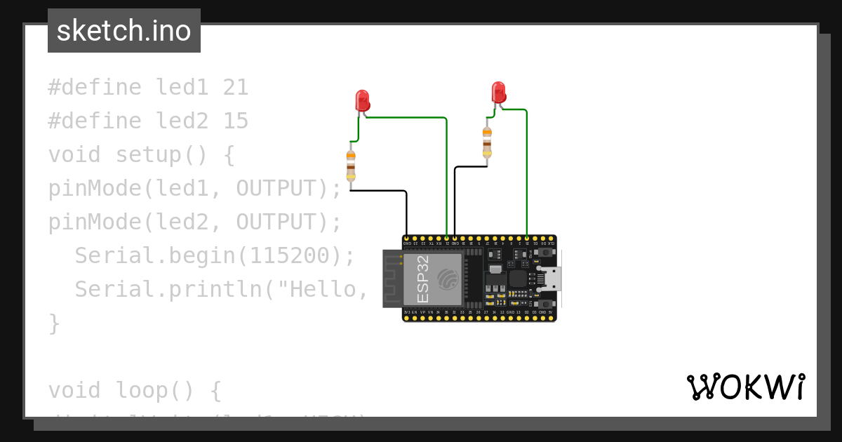 Teste Esp32 Wokwi Esp32 Stm32 Arduino Simulator 3010