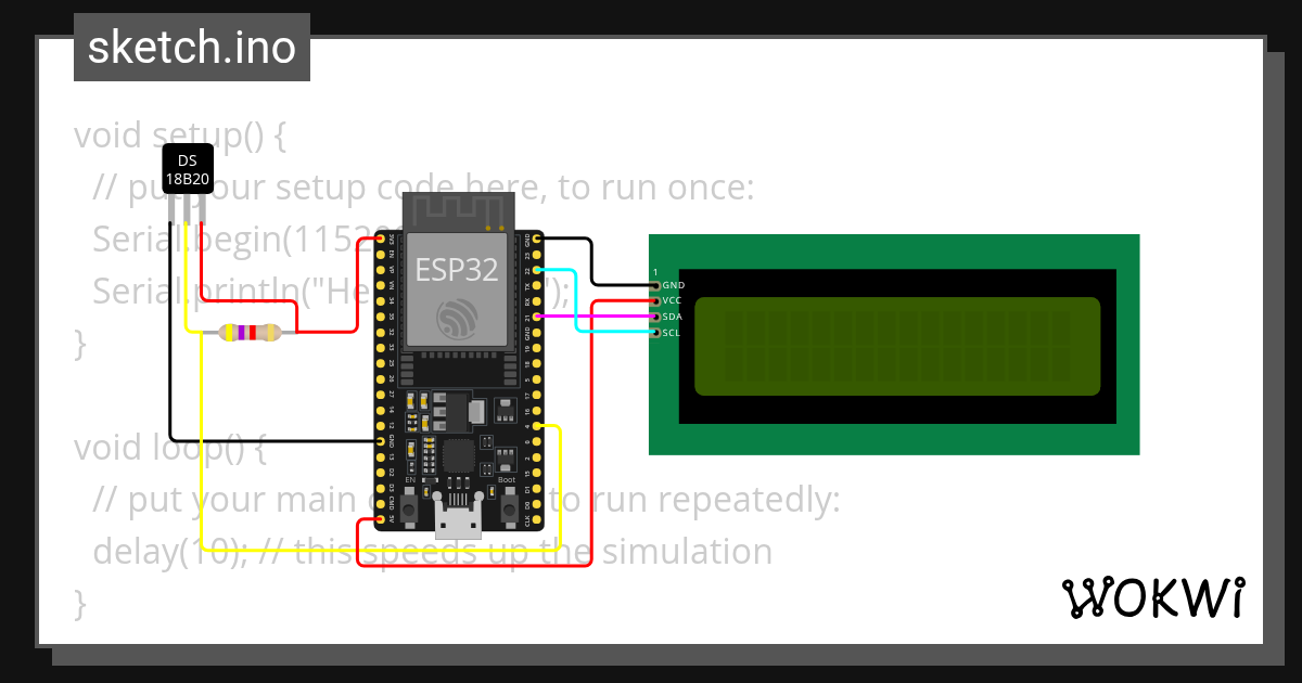 Temperature Iot Wokwi Esp32 Stm32 Arduino Simulator 