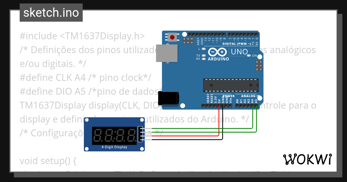 Projeto 04 Wokwi Esp32 Stm32 Arduino Simulator 
