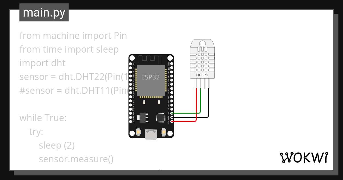 SensorTemperatura - Wokwi ESP32, STM32, Arduino Simulator