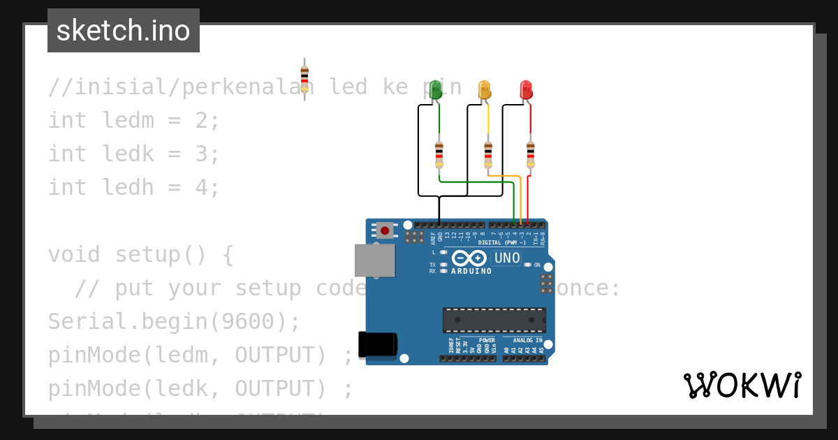 Lampu Lalulintas 16 Wokwi Esp32 Stm32 Arduino Simulator 3856