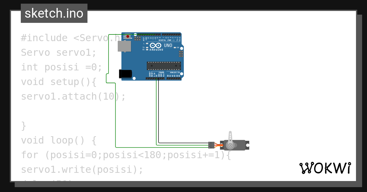 Servo1 Wokwi Esp32 Stm32 Arduino Simulator