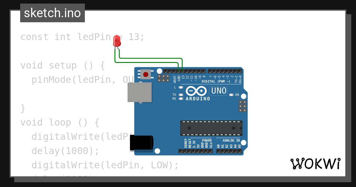 Kedap Kedip Wokwi Esp32 Stm32 Arduino Simulator 2881