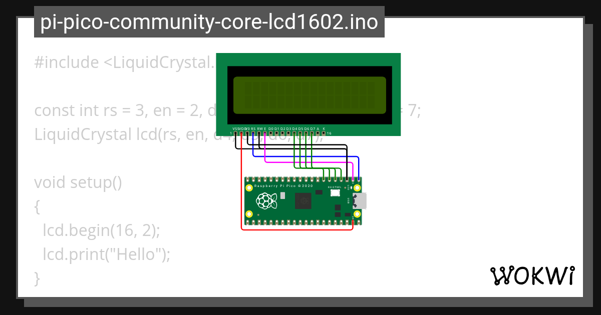 pi pico lcd no i2c - Wokwi ESP32, STM32, Arduino Simulator pi pico lcd no i2c - Wokwi ESP32, STM32, Arduino Simulator