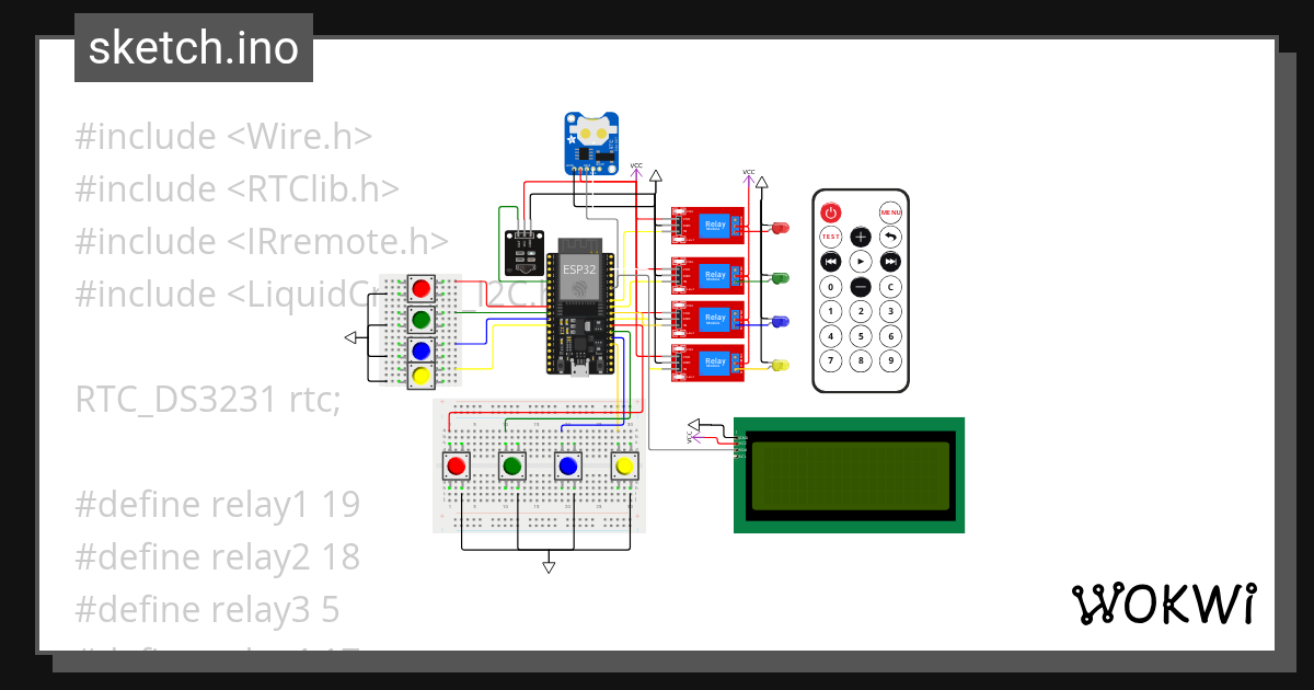 SMART HOME AUTOMATION SYSTEM USING ESP32 MICROCONTROLLER Copy - Wokwi ESP32, STM32, Arduino ...