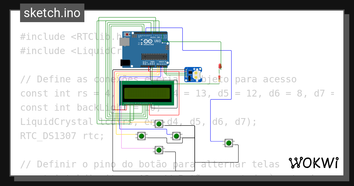Trabalho 1 Despertador Wokwi Esp32 Stm32 Arduino Simulator 9516