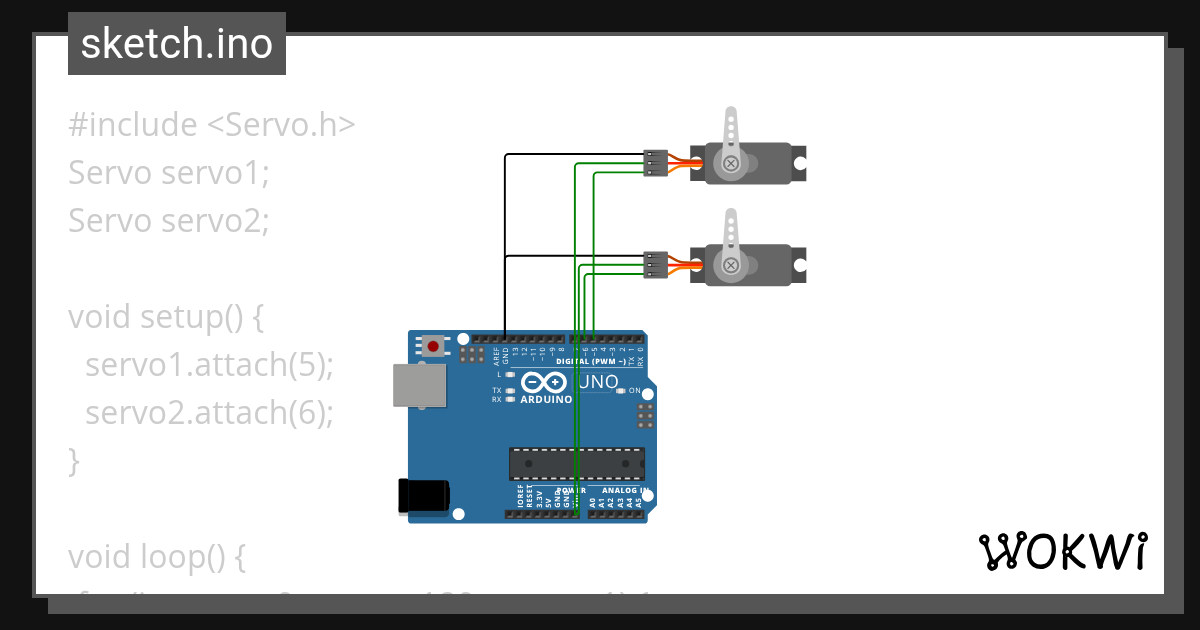 servo - Wokwi ESP32, STM32, Arduino Simulator