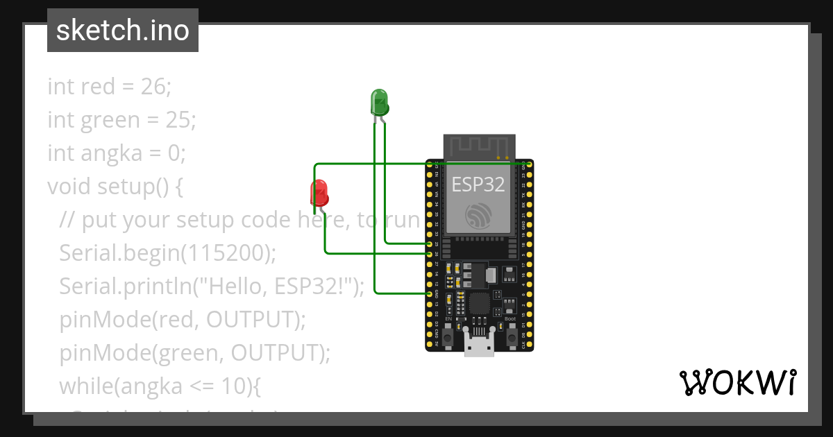 materi - Wokwi ESP32, STM32, Arduino Simulator