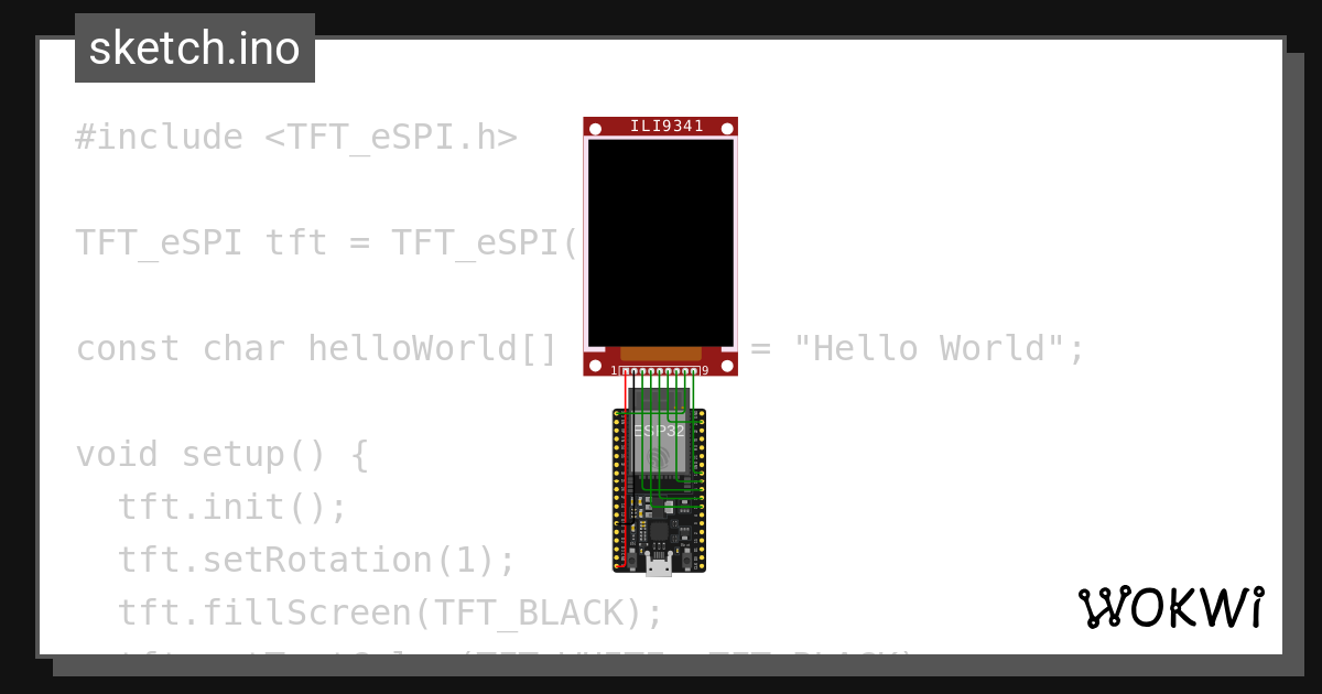 Esp32 Tft Interface Wokwi Esp32 Stm32 Arduino Simulator 4429