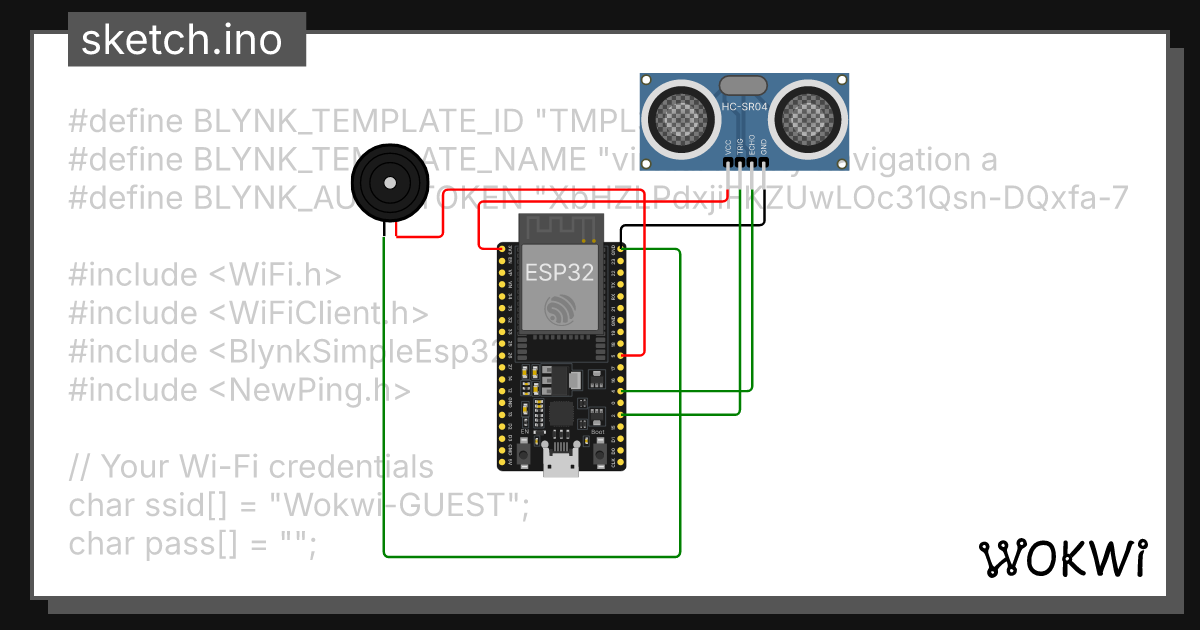 virtual reality navigation assistant - Wokwi ESP32, STM32, Arduino ...