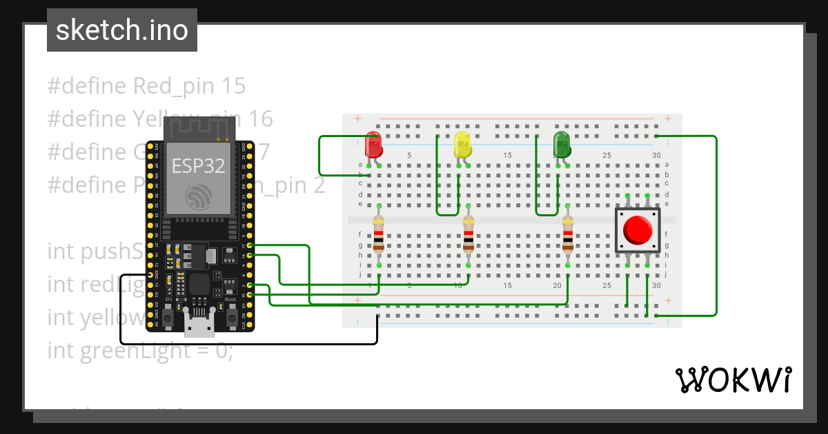 Work.1 - Wokwi ESP32, STM32, Arduino Simulator