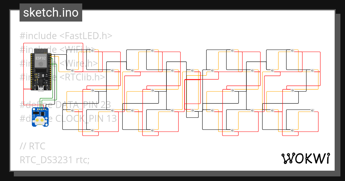 ESP32_DigitalClock - Wokwi ESP32, STM32, Arduino Simulator
