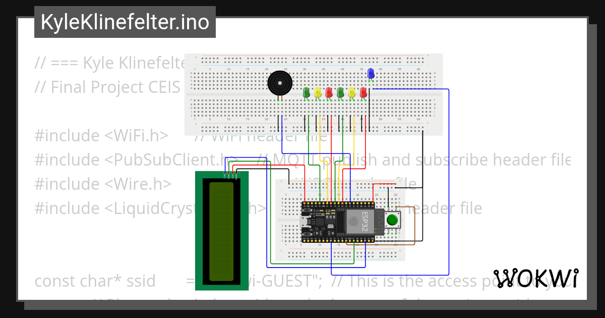 CEIS114 Module 4 - Wokwi ESP32, STM32, Arduino Simulator