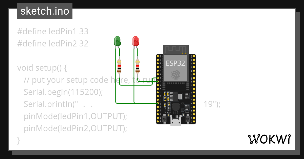 Lab1 - Wokwi ESP32, STM32, Arduino Simulator
