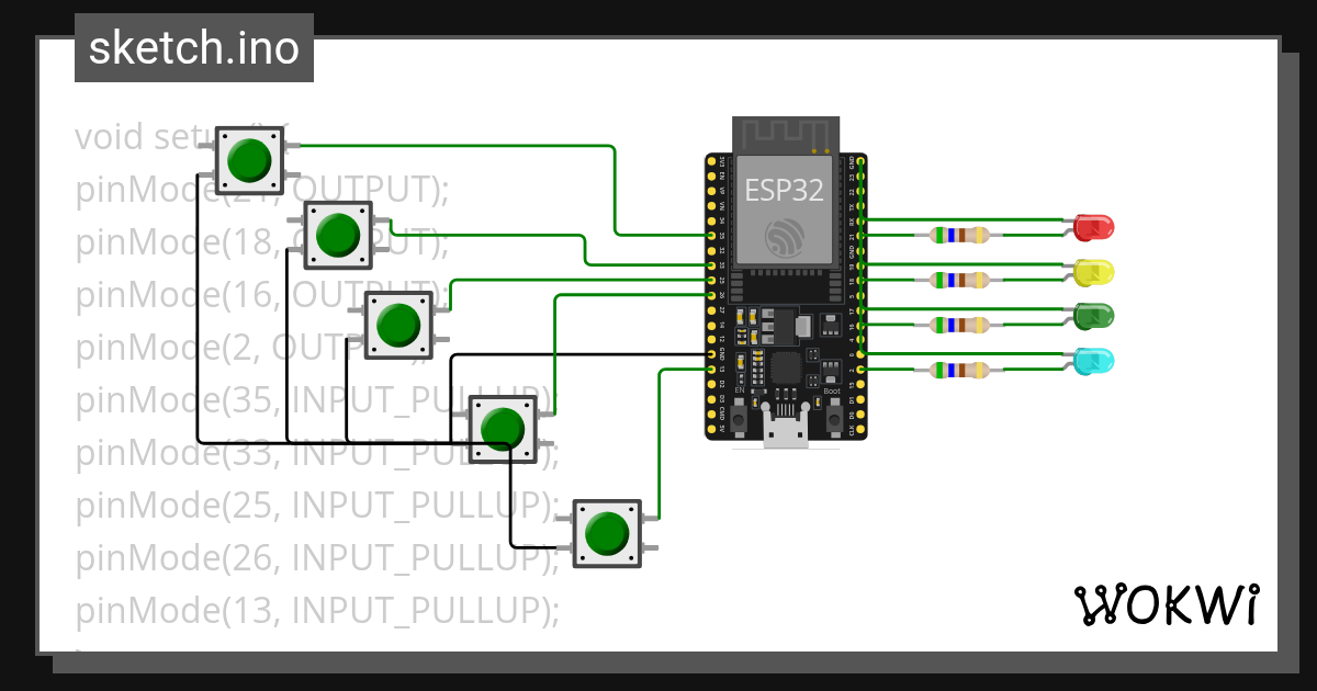 JOB 2 PROGAM DENGAN PB - Wokwi ESP32, STM32, Arduino Simulator