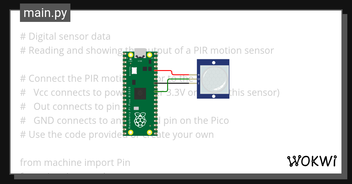 Pir Sensor Wokwi Esp32 Stm32 Arduino Simulator 8810