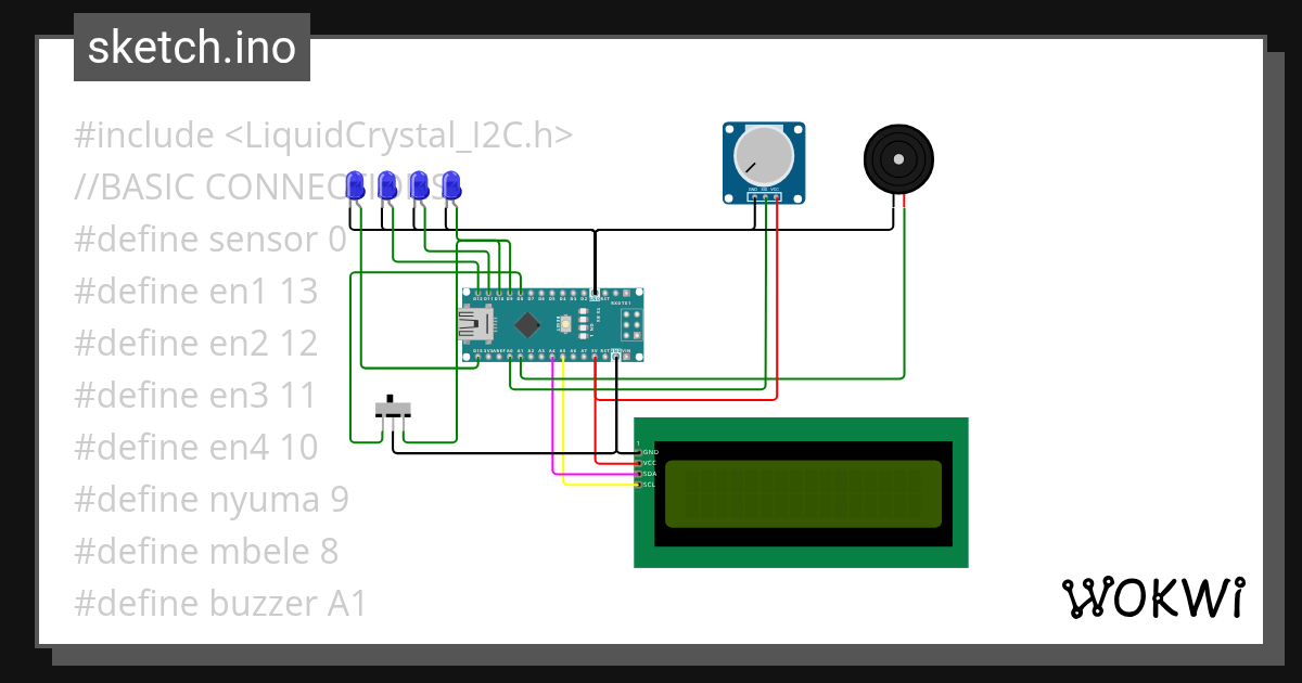 kist engine stop by alcohol - Wokwi ESP32, STM32, Arduino Simulator