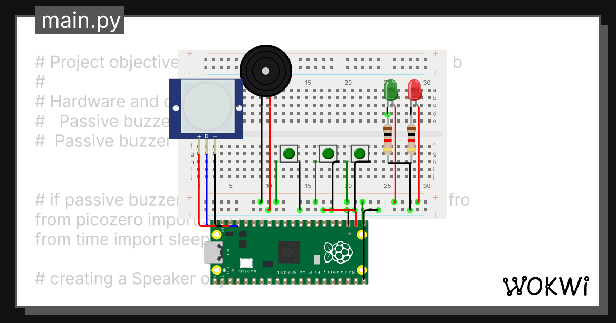 Pi Pico Buzzer Copy - Wokwi ESP32, STM32, Arduino Simulator
