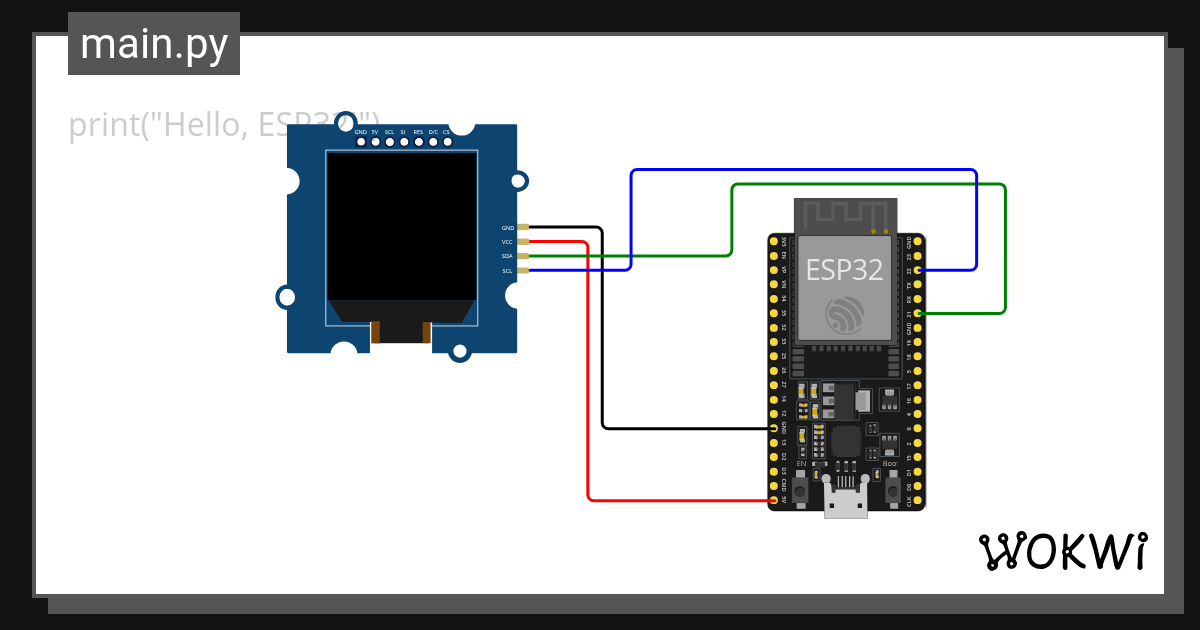 Sh1107 Wokwi Esp32 Stm32 Arduino Simulator 