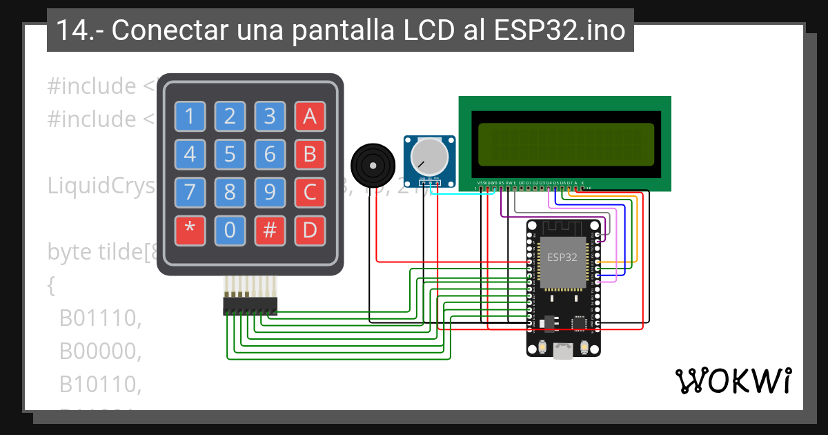 Teclado (5) - Wokwi ESP32, STM32, Arduino Simulator