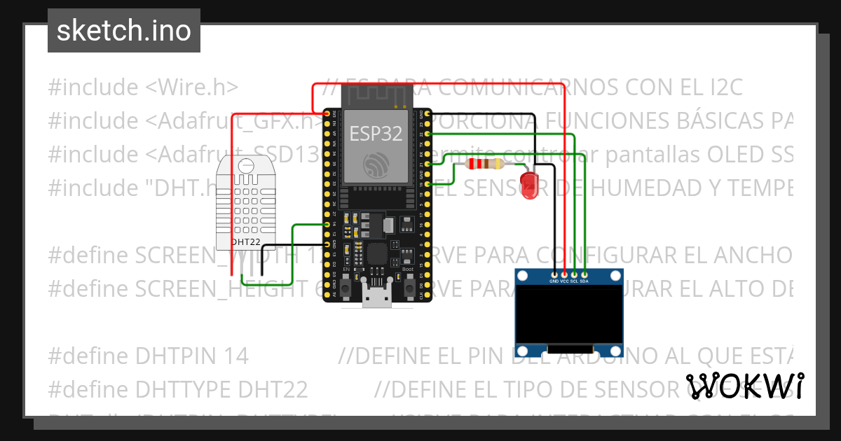 PRACTICA 2.2 LAICA - Wokwi ESP32, STM32, Arduino Simulator