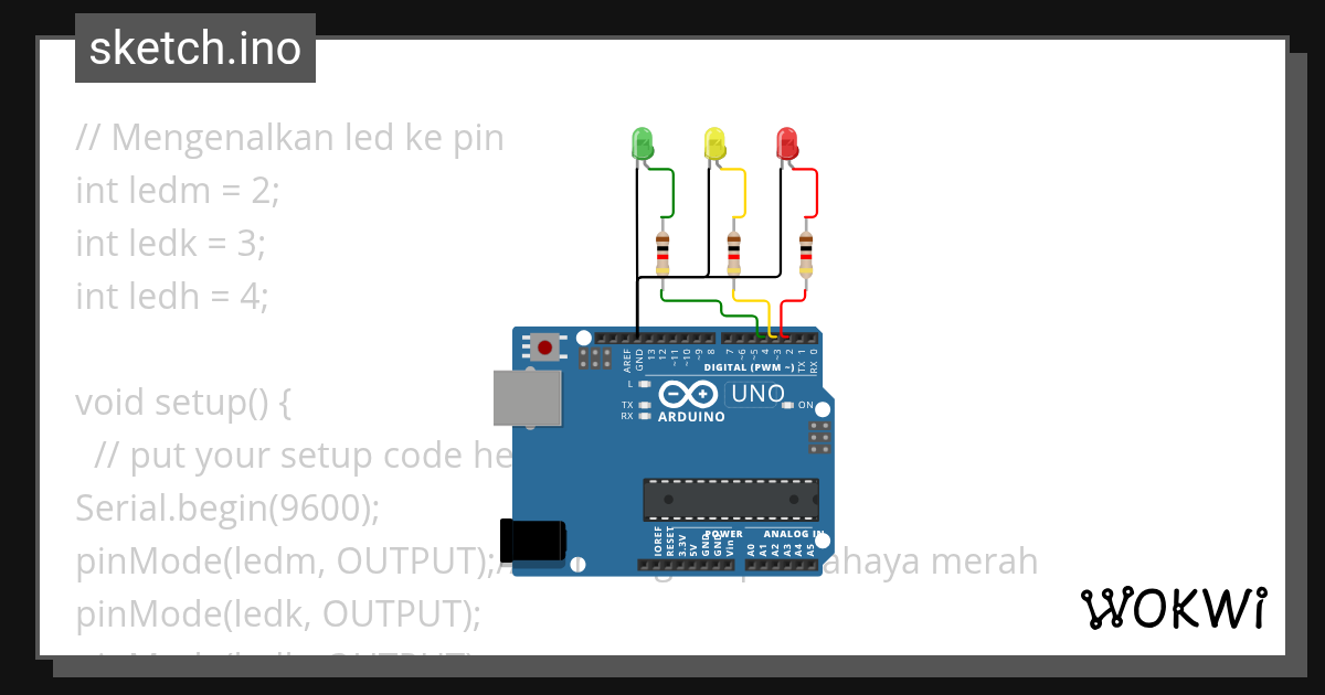 lampu-lintas 10-3 (0777) - Wokwi ESP32, STM32, Arduino Simulator