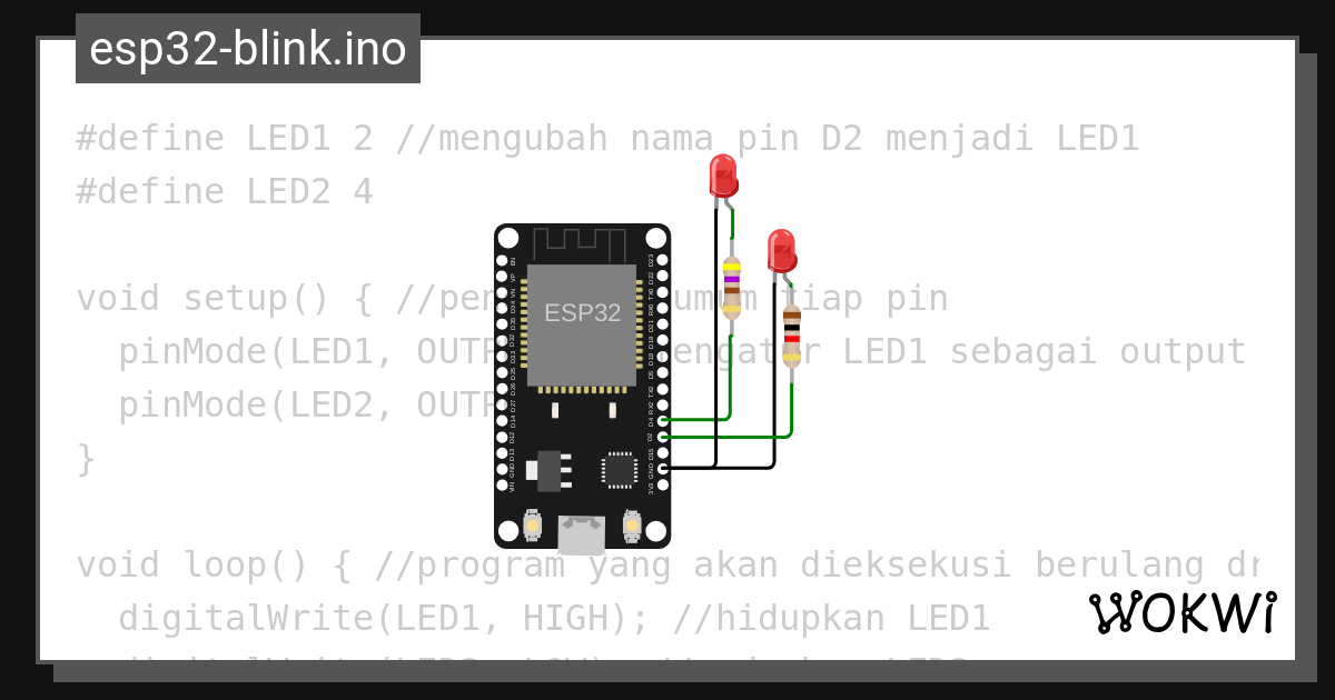 Esp32 Blink Wokwi Esp32 Stm32 Arduino Simulator 2138