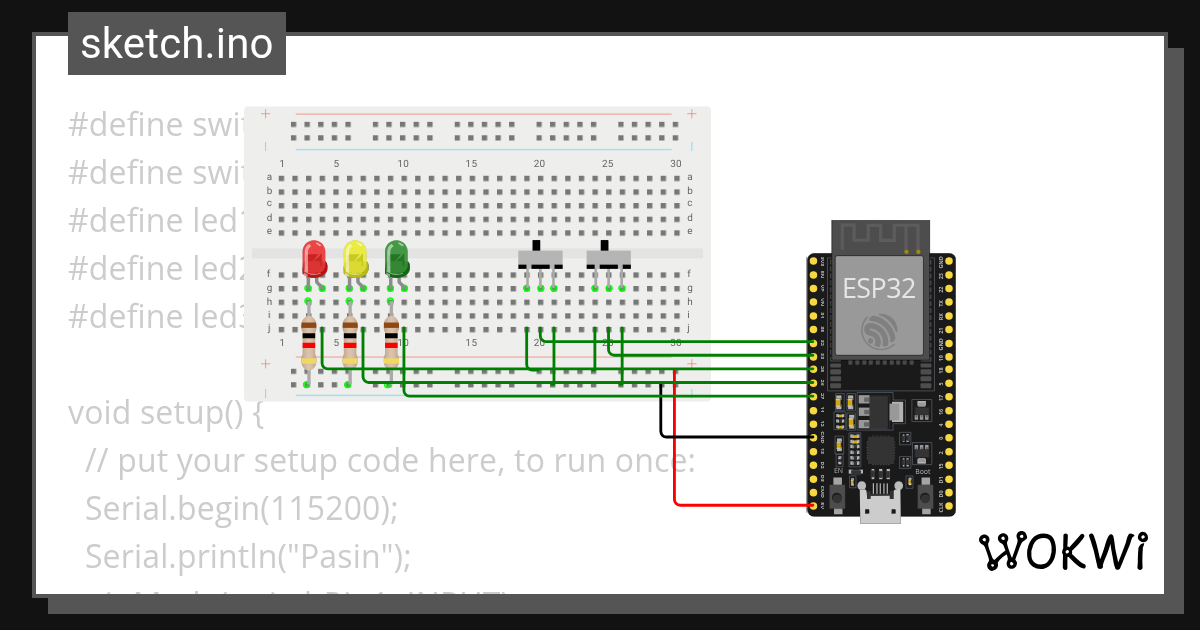 Lab2 - Wokwi ESP32, STM32, Arduino Simulator