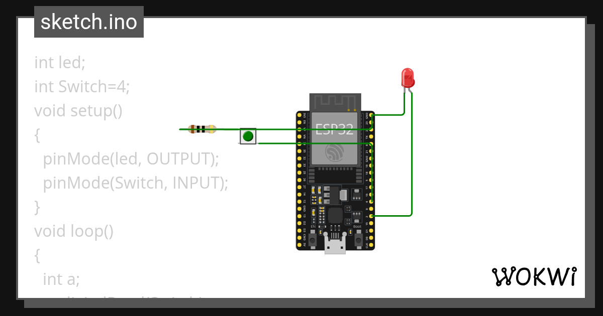 switch - Wokwi ESP32, STM32, Arduino Simulator