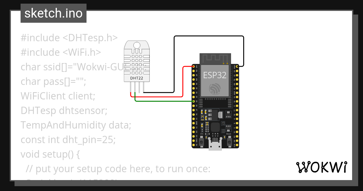 dht22 and wifi - Wokwi ESP32, STM32, Arduino Simulator