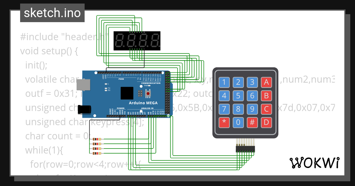 keypad_q2 - Wokwi ESP32, STM32, Arduino Simulator