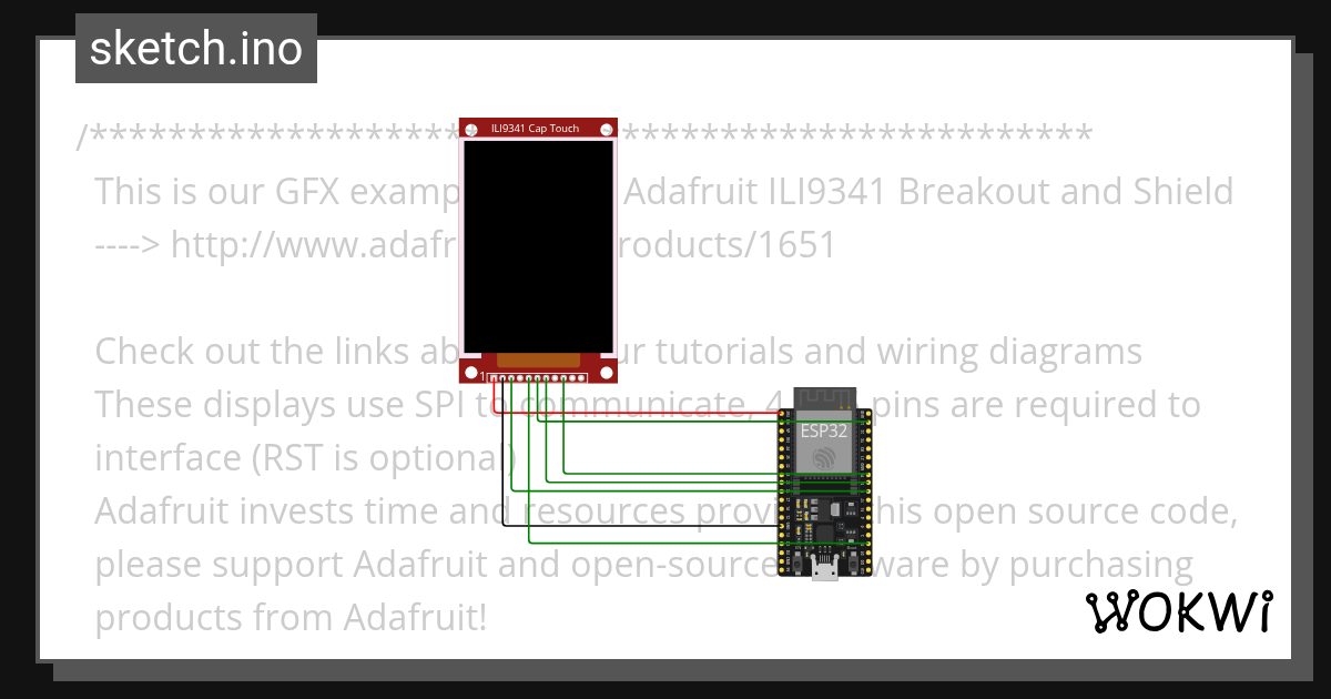 screen - Wokwi ESP32, STM32, Arduino Simulator