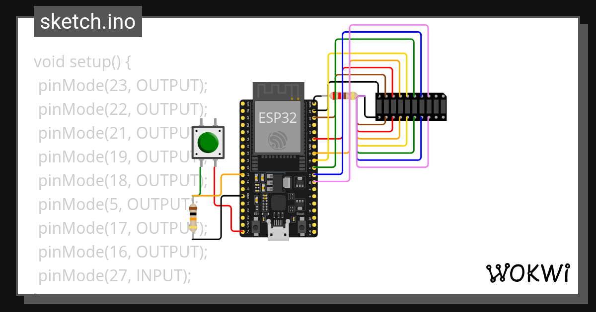 ejercicio 4 - Wokwi ESP32, STM32, Arduino Simulator