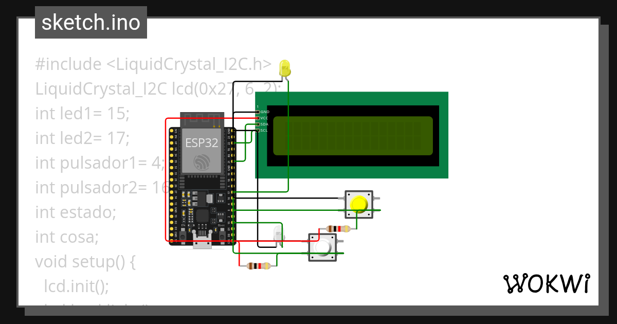 lcd en combo - Wokwi ESP32, STM32, Arduino Simulator