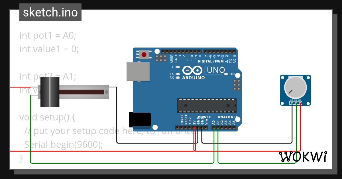 Arduino UNO 5 - Wokwi ESP32, STM32, Arduino Simulator