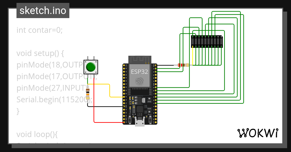 EJERCICIO5 - Wokwi ESP32, STM32, Arduino Simulator