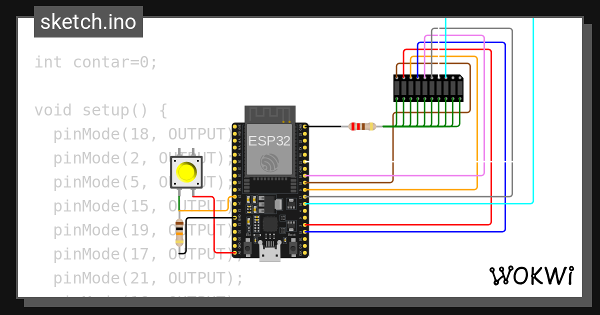 Ejercicio 4 Wokwi Esp32 Stm32 Arduino Simulator 6224