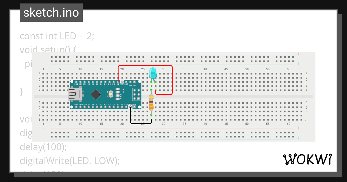 Projeto Led Wokwi Esp32 Stm32 Arduino Simulator 1251