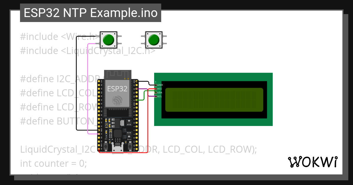 ESP32 NTP 3 Copy - Wokwi ESP32, STM32, Arduino Simulator