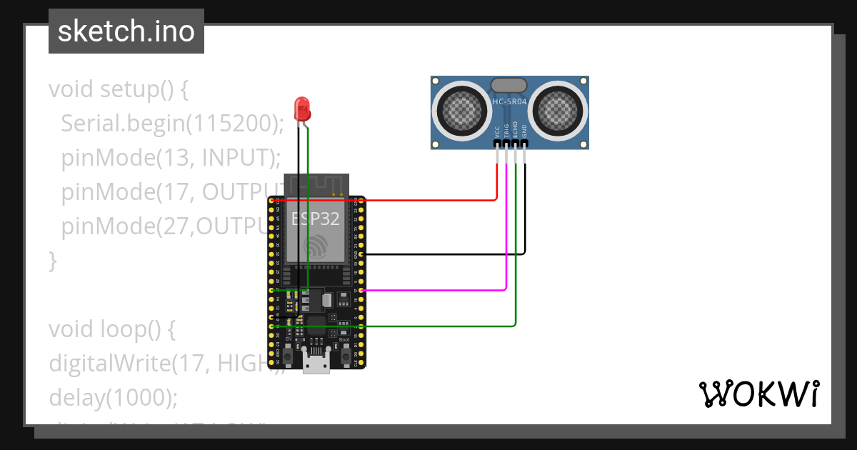 ultra sonic - Wokwi ESP32, STM32, Arduino Simulator ultra sonic - Wokwi ESP32, STM32, Arduino Simulator