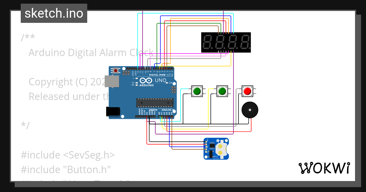 alarm clock_PIRLO - Wokwi ESP32, STM32, Arduino Simulator