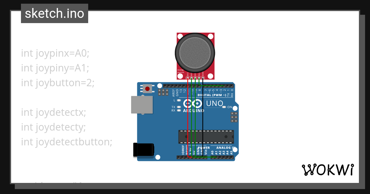 Joystik Project Wokwi Esp32 Stm32 Arduino Simulator 