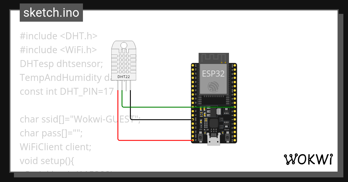 DHT22 & WiFi - Wokwi ESP32, STM32, Arduino Simulator DHT22 & WiFi - Wokwi ESP32, STM32, Arduino Simulator