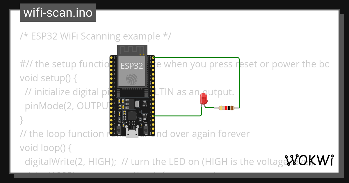 wifi-scan.ino Copy - Wokwi ESP32, STM32, Arduino Simulator
