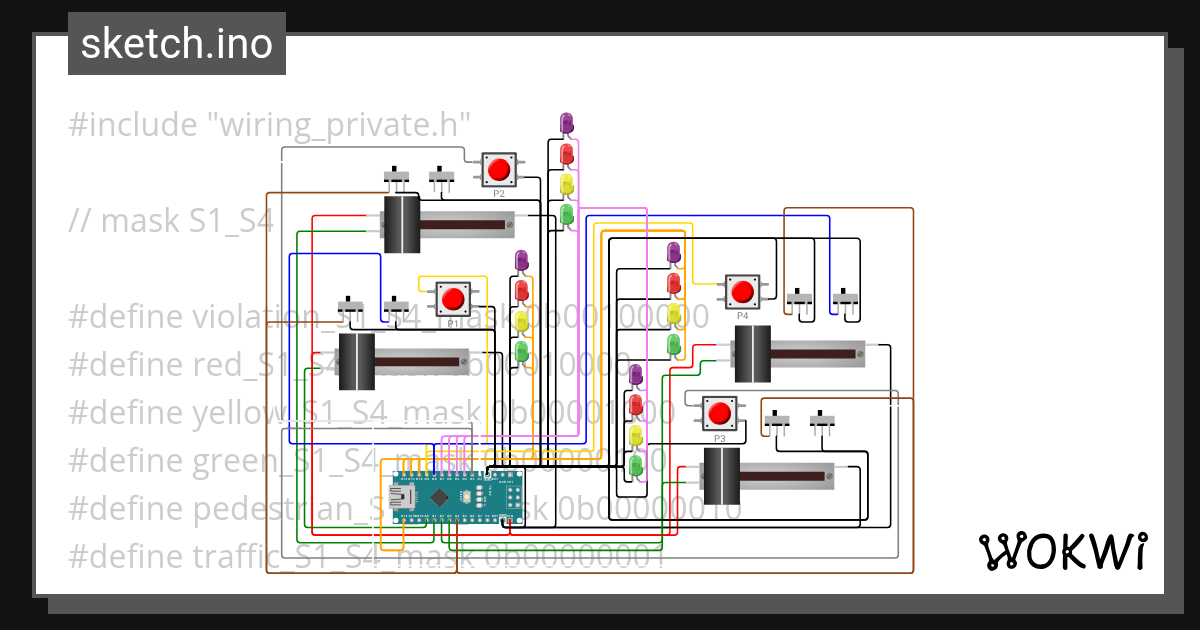 Progetto Architettura Degli Elaboratori Incrocio Semaforico 3 - Wokwi ESP32, STM32, Arduino ...