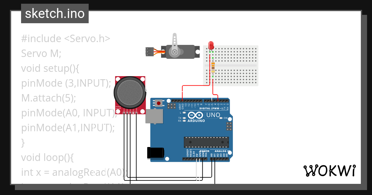 JoyStick - Wokwi ESP32, STM32, Arduino Simulator